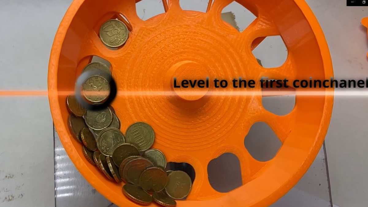 3D Printed Coin Sorting Machine with Arduino - up to 280 coins per minute! - FraensEngineering